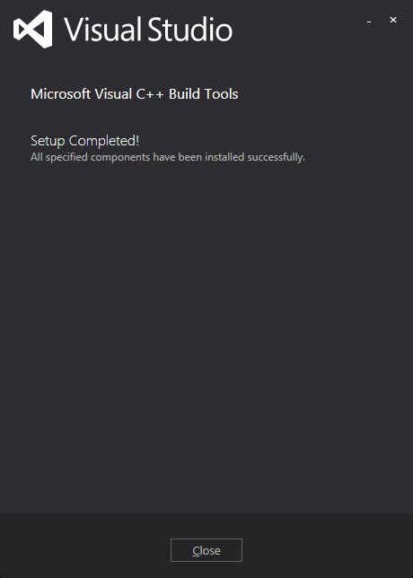 Install Microsoft Visual C Build Tools