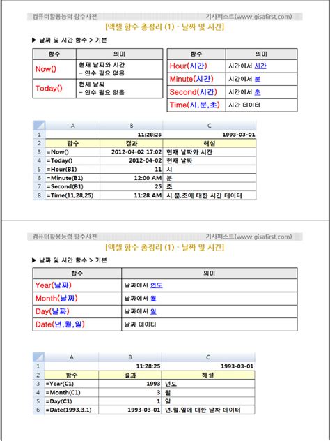 엑셀함수 총정리 01 pdf