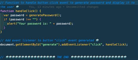 github codesleeps js password generator bootcamp challenge