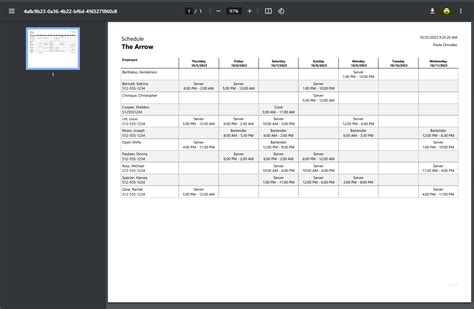 Printing A Schedule Axial Shift Printing A Schedule Axial Shift