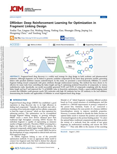 pdf drlinker deep reinforcement learning for optimization in