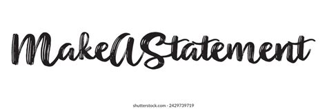 Make Statement Text On White Background Stock Vector Royalty Free 2429739719 Shutterstock