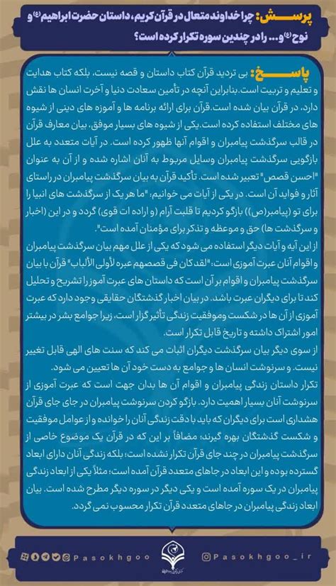 داستان حضرت ابراهیم و حضرت نوح علیهم السلام در قرآن ضیاءالصالحین