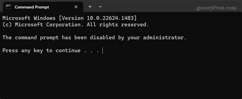 How To Disable The Command Prompt On Windows 11