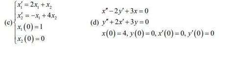 solved apply the eigenvalue method to ﻿solve the following