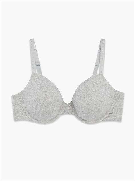 Cotton Essentials Padded Demi Bra In Grey Savage X Fenty Netherlands