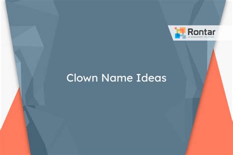540 Clown Name Ideas For Every Performer