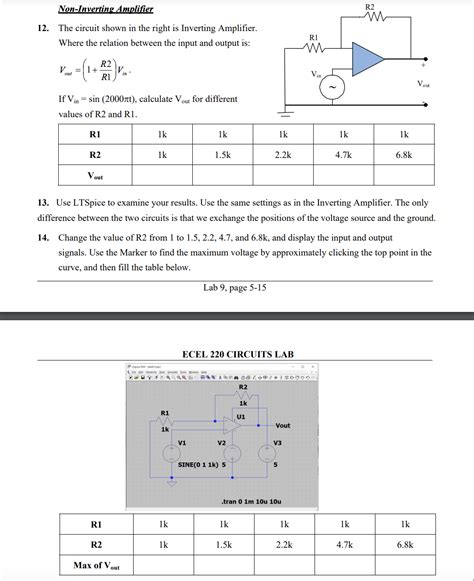 Solved The Circuit Shown In The Right Is Inverting Chegg Com