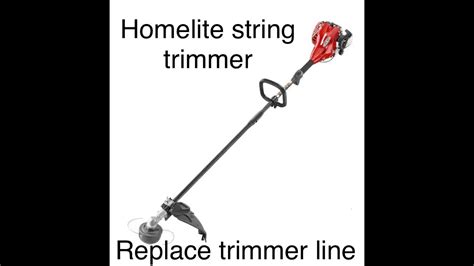 How To Replace String Trimmer Line Put New Line On Homelite String