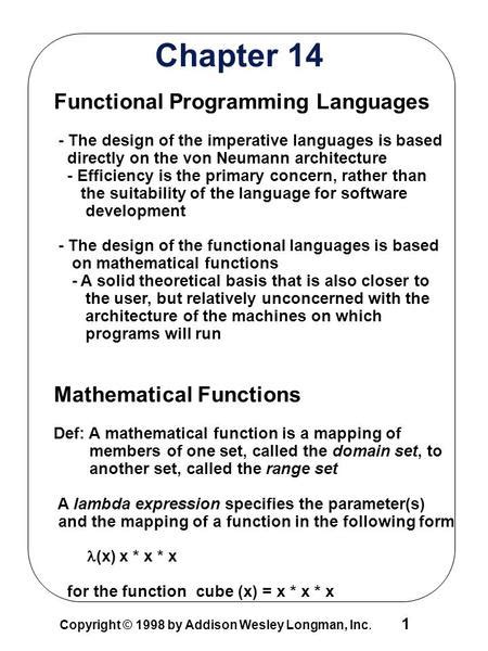 functional programming languages ppt download