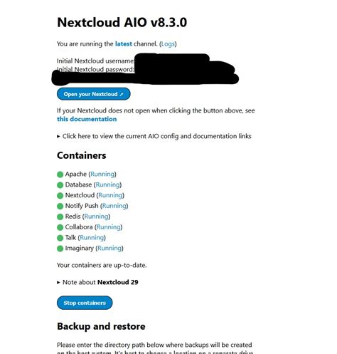 how to remove fresh install broken nextcloud aio setup on synology nas