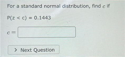 Solved For A Standard Normal Distribution Find C Ifc Chegg