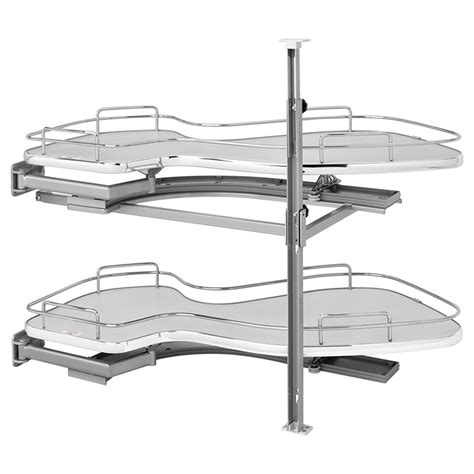 REV A SHELF Two Tier Organizer For Blind Corner Right Gray Left Hand Rev A Shelf GR L