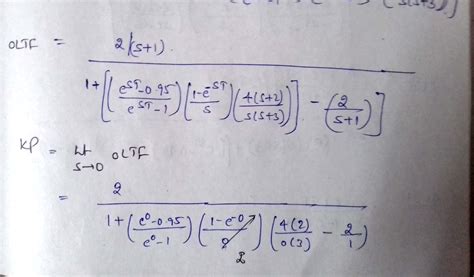 solved find the steady state error for a unit step disturbance