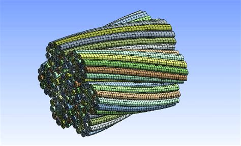 3d Finite Element Model Of The 7 Â 19 Wire Rope Download Scientific Diagram