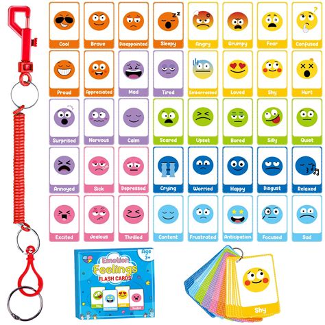Zoiiwa 40pcs Autism Emotions Feelings Communication