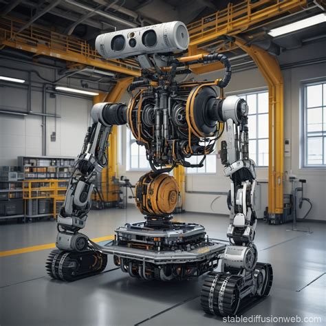 Robotic Pipe Inspection System Illustration Stable Diffusion Online