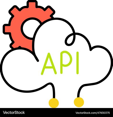 Api Cloud Royalty Free Vector Image Vectorstock