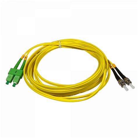 jfsat5 5mt sc apc st upc monomodo sm duplex jumper cable fibra 9 125um 3mm