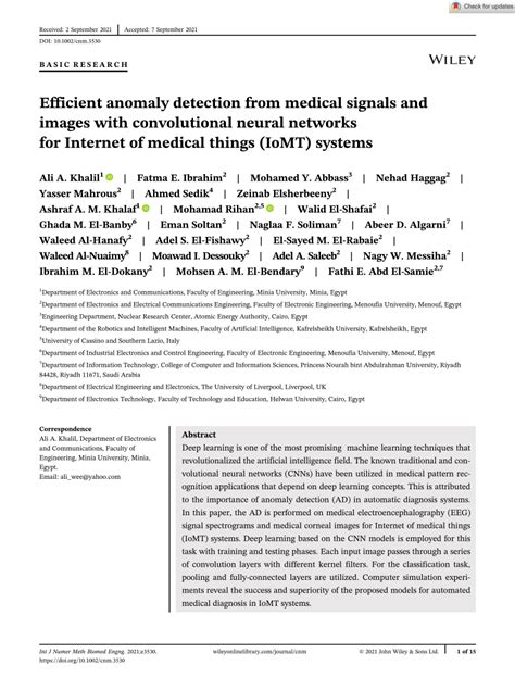 Pdf Efficient Anomaly Detection From Medical Signals And Images With Convolutional Neural