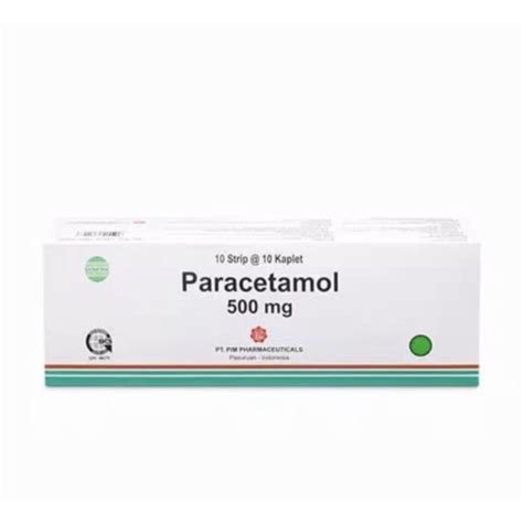 Paracetamol 500mg Generic Strip Contents 10 Treating Dizziness And Fever Shopee Malaysia