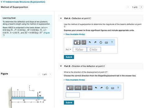 Solved 17 Indeterminate Structures Superposition Method
