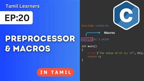 What Are Preprocessor And Macros In C In Tamil Youtube
