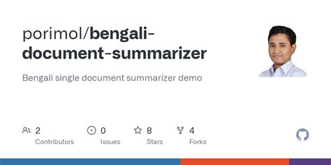 Github Porimol Bengali Document Summarizer Bengali Single Document
