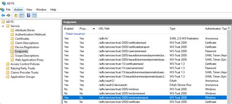 페더레이션 서비스 엔드포인트를 변경한 후 Microsoft 365 Azure 또는 Intune에 로그인하지 못함