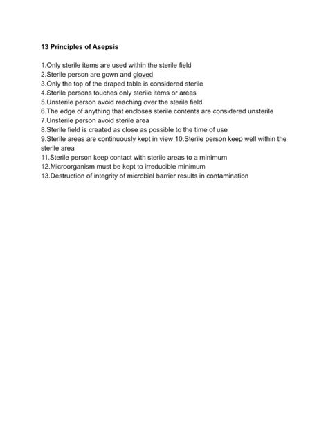 Principles Of Asepsis Pdf