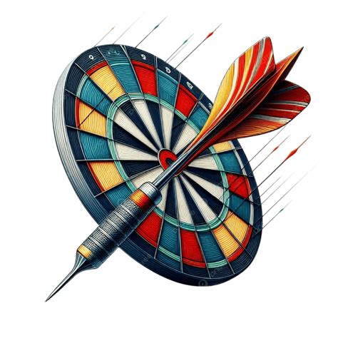 A Dart Arrow With Dartboard Targets Dartboard With Arrow Dart