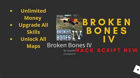 Broken Bones Iv Script Gui Roblox Infinite Money Working Script