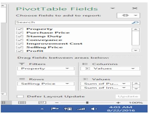 Pivot Table Pivot Table Basics Calculated Fields
