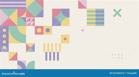 Abstract Geometric Shapes Set Of Vector Creative Elements Stock Vector Illustration Of Color