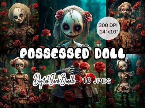 Possessed Doll Horror Jpeg Clipart Graphic By Fantasydreamworld Creative Fabrica