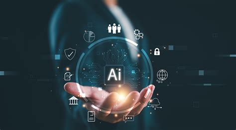 Ai 인공 지능 기술 스마트 로봇 Ai 인공 지능은 명령 프롬프트를 입력하여 무언가를 생성하고 미래 기술 변환 챗봇 비서 비서 가상현실에 대한 스톡 사진 및 기타 이미지