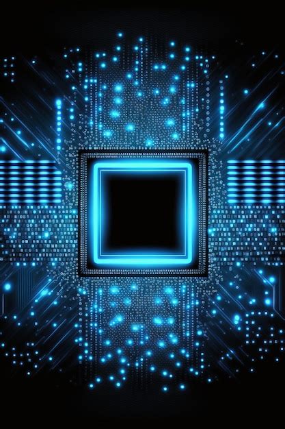 Premium Ai Image Abstract Technology Network Background Generative Ai