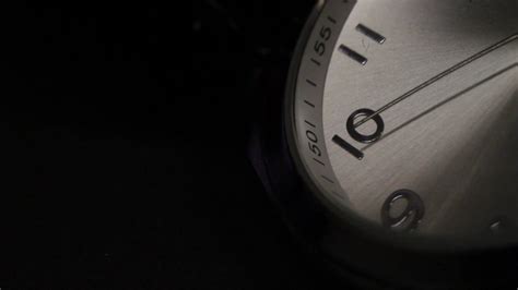 Close Up Shot Of Clock Seconds Hand Isolated Stock Footage Sbv