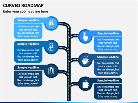 Curved Roadmap PowerPoint And Google Slides Template PPT Slides