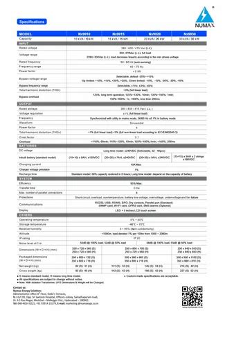 Numax 30 Kva 3 Phase Online Ups In INDIA At 253000 Piece Three Phase UPS In Hyderabad ID
