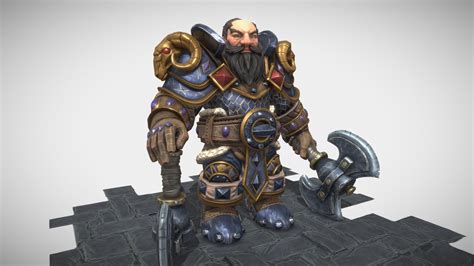 Dwarf Heritage Armor Wow Fanart 3d Model By Steffen Salte