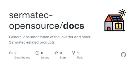 github sermatec opensource docs general documentation of the