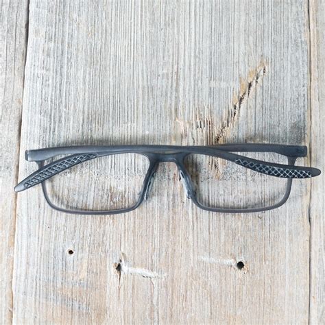 Dark Gray Rectangle Glasses Frames Only Costumeravefestivalparty