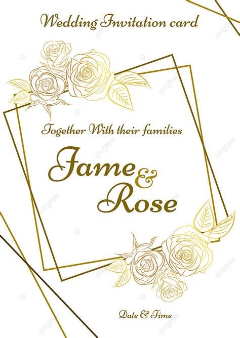 하얀 결혼식 초대 카드 벡터 템플릿 Psd 다운로드 디자인 자료 다운로드