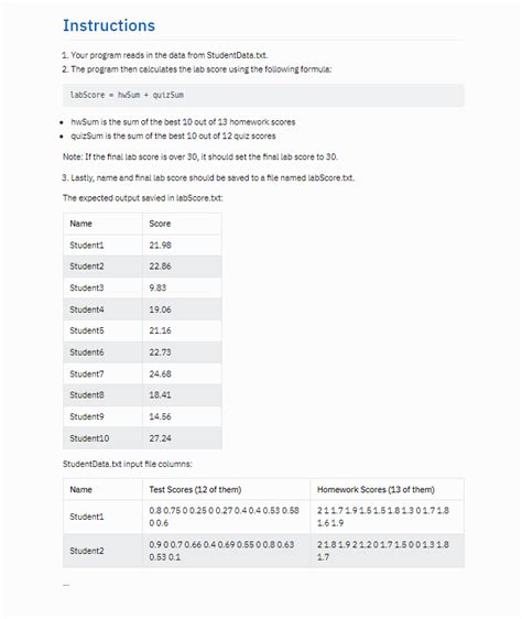 Solved 1 Your Program Reads In The Data From
