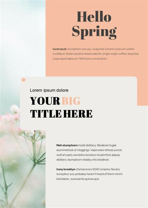 Hello Spring Google Slides Theme MasterBundles