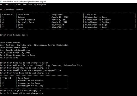 Travel Management System Project In C And MySQL Database