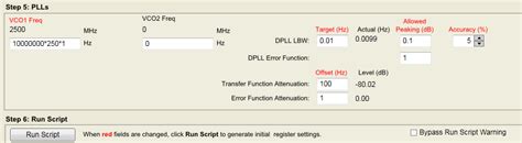 LMK EVM PPS Input Configuration Synchronized Output DPLL Does