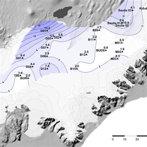 Spatial Distribution Of The Measured Ph A Flux Of S B Cl C And