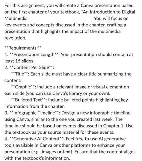 Solved For This Assignment You Will Create A Canva